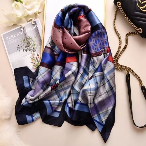 Accessories | Women Satin Silk Long Scarfshawl Body Wrap | Poshmark